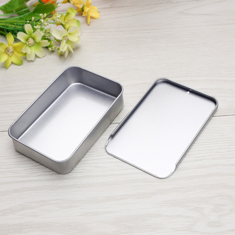 METAL RECTANGULAR SLIDER TINS WITH METAL SLIDE LIDS